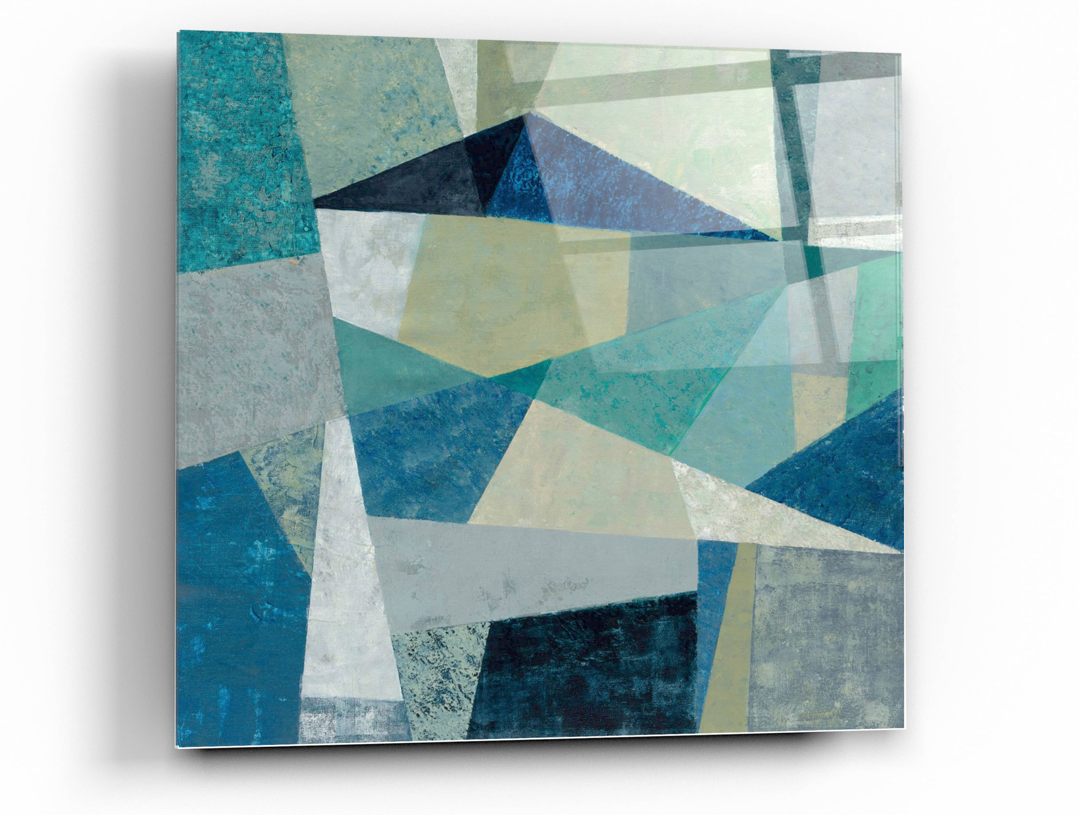 George Oliver ''Indigo Geo Metric'' By Silvia Vassileva Acrylic Glass ...