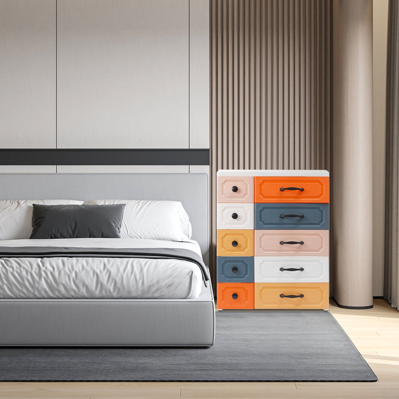Rebrilliant Hiromichi 5 -Layer Plastic Storage Cabinet | Wayfair