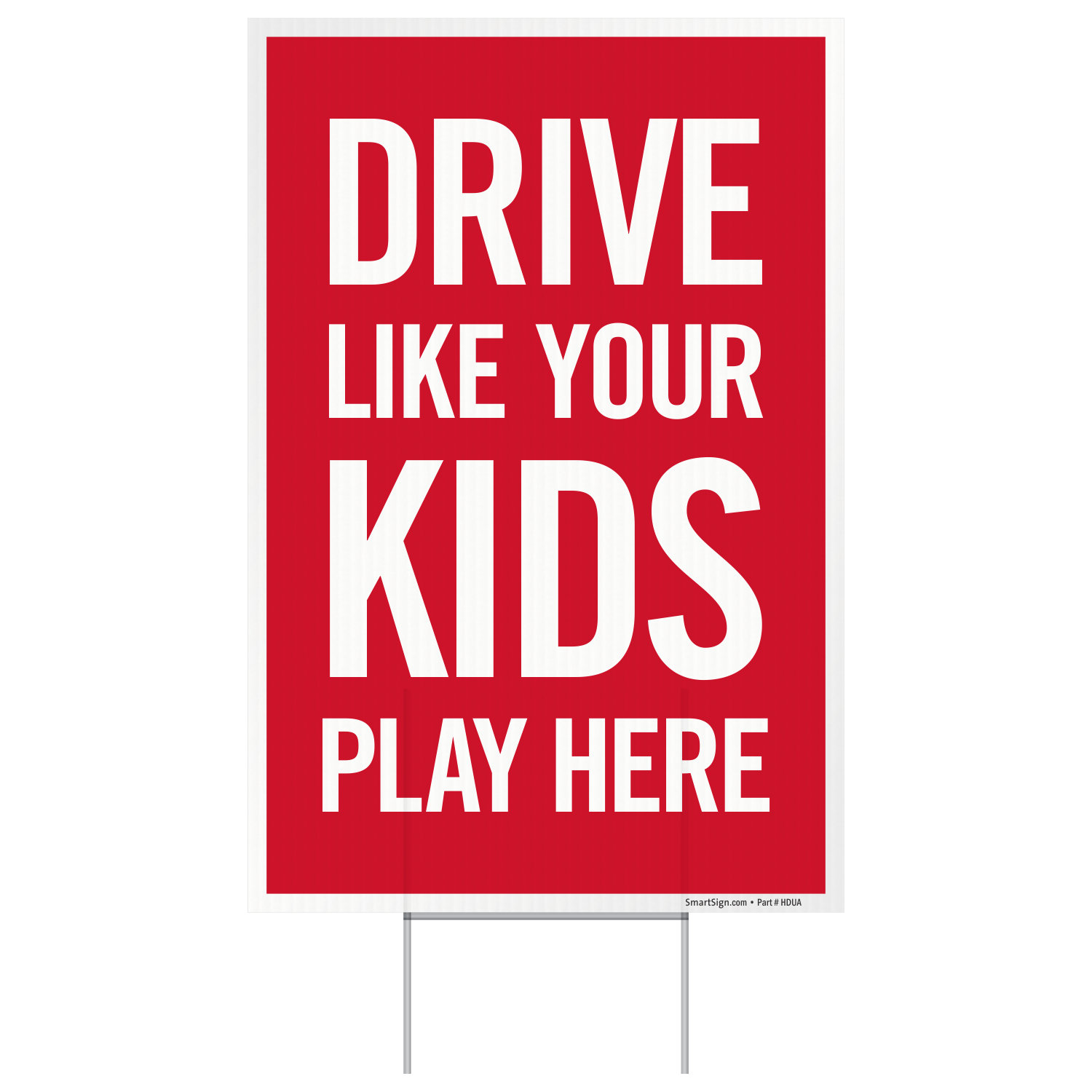 SmartSign Drive Like Your Kids Play Here Sign - Wayfair Canada