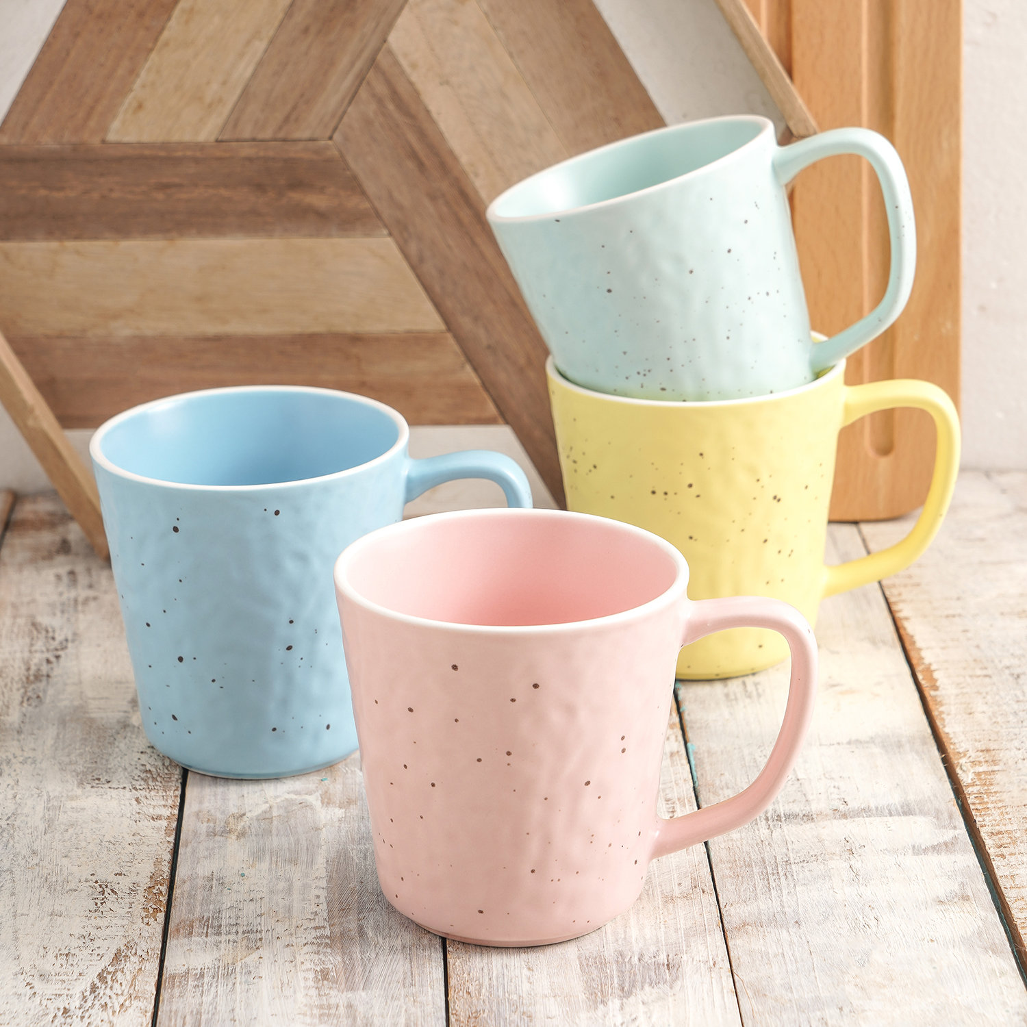 Stone Lain Elena 4-Piece Mug Set Stoneware | Wayfair
