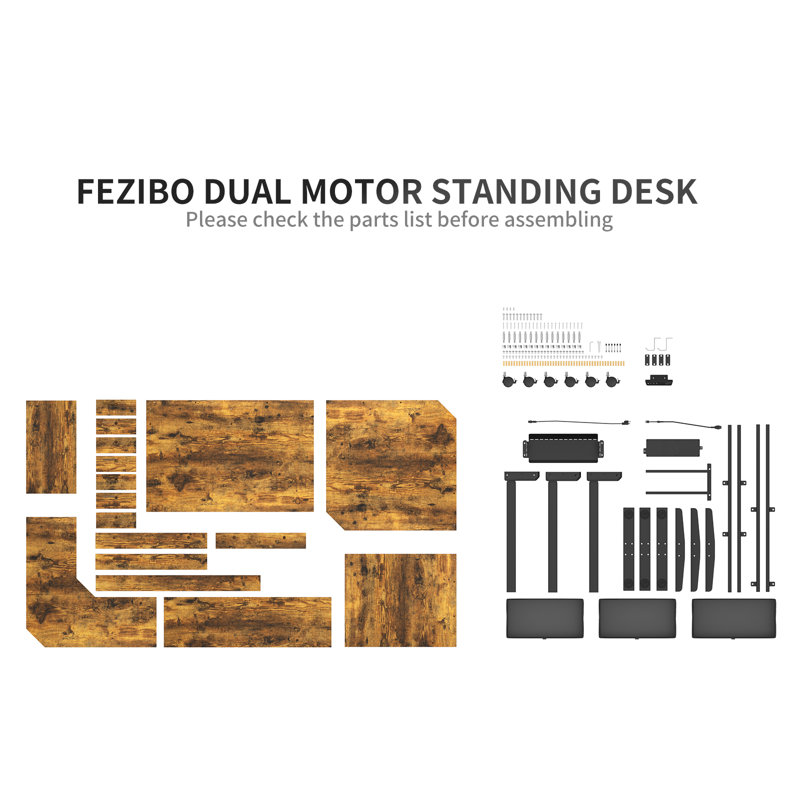 FEZIBO Color 63'' Desk & Reviews | Wayfair