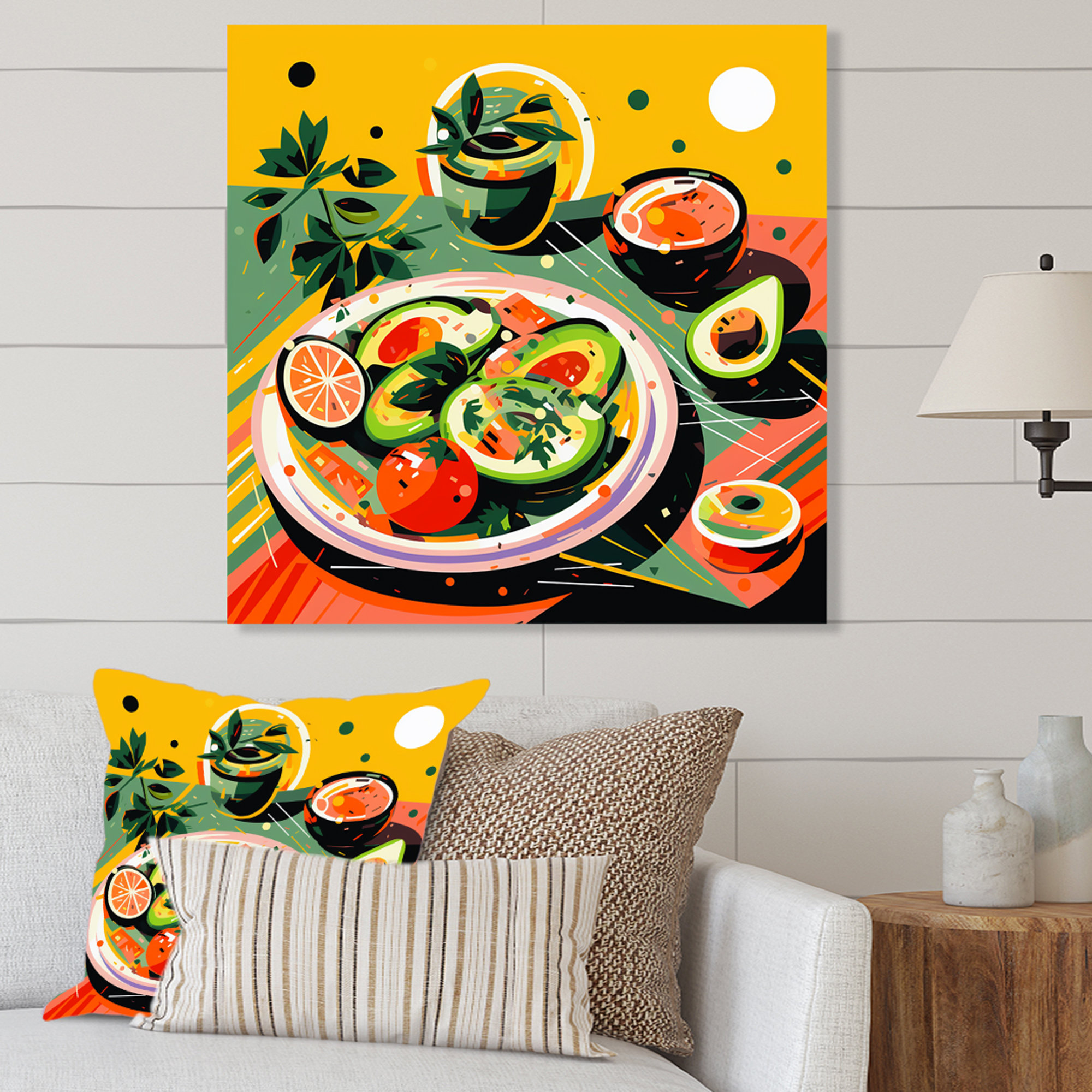 Ivy Bronx Green And Red Avocado In Mexico I - Food Metal Wall Art | Wayfair