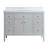 Rosdorf Park 48" Freestanding Single Sink Bathroom Vanity with Solid ...