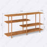 Demontha Palermo Low Bookcase – Modern Wooden Bookshelf For Living Room ...