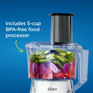 Oster 3-in-1 Kitchen System Blender Food Processor Combo with 1200 Watt ...