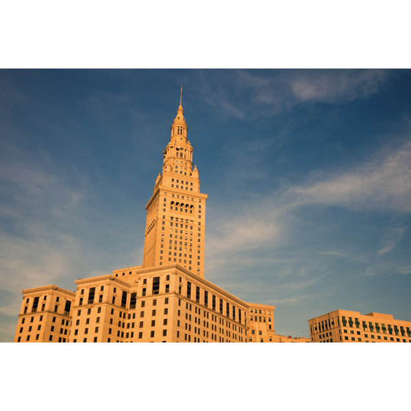 17 Stories Malaine Terminal Tower by Benkrut - Wrapped Canvas ...