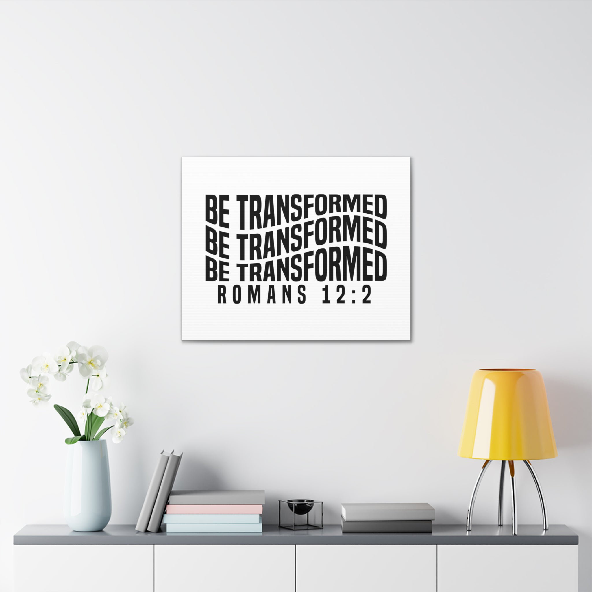 Trinx Romans 12:2 Be Transformed Bible Verse Canvas Christian Wall Art ...