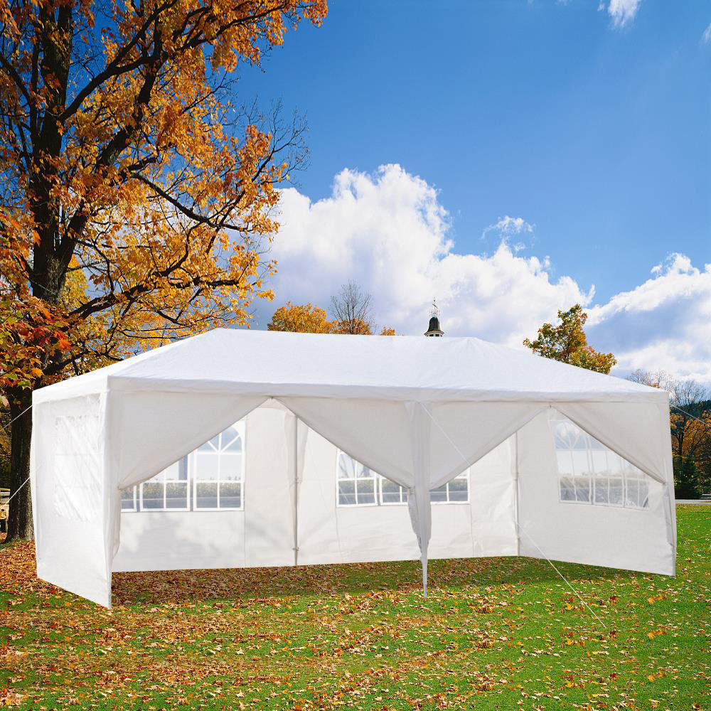 Rebuyhome 10 Ft. W x 19.5 Ft. D Iron Party Tent & Reviews | Wayfair