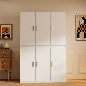 Mercer41 70" Tall Wardrobe Closet, Modern Wardrobe Armoire With Shelves ...