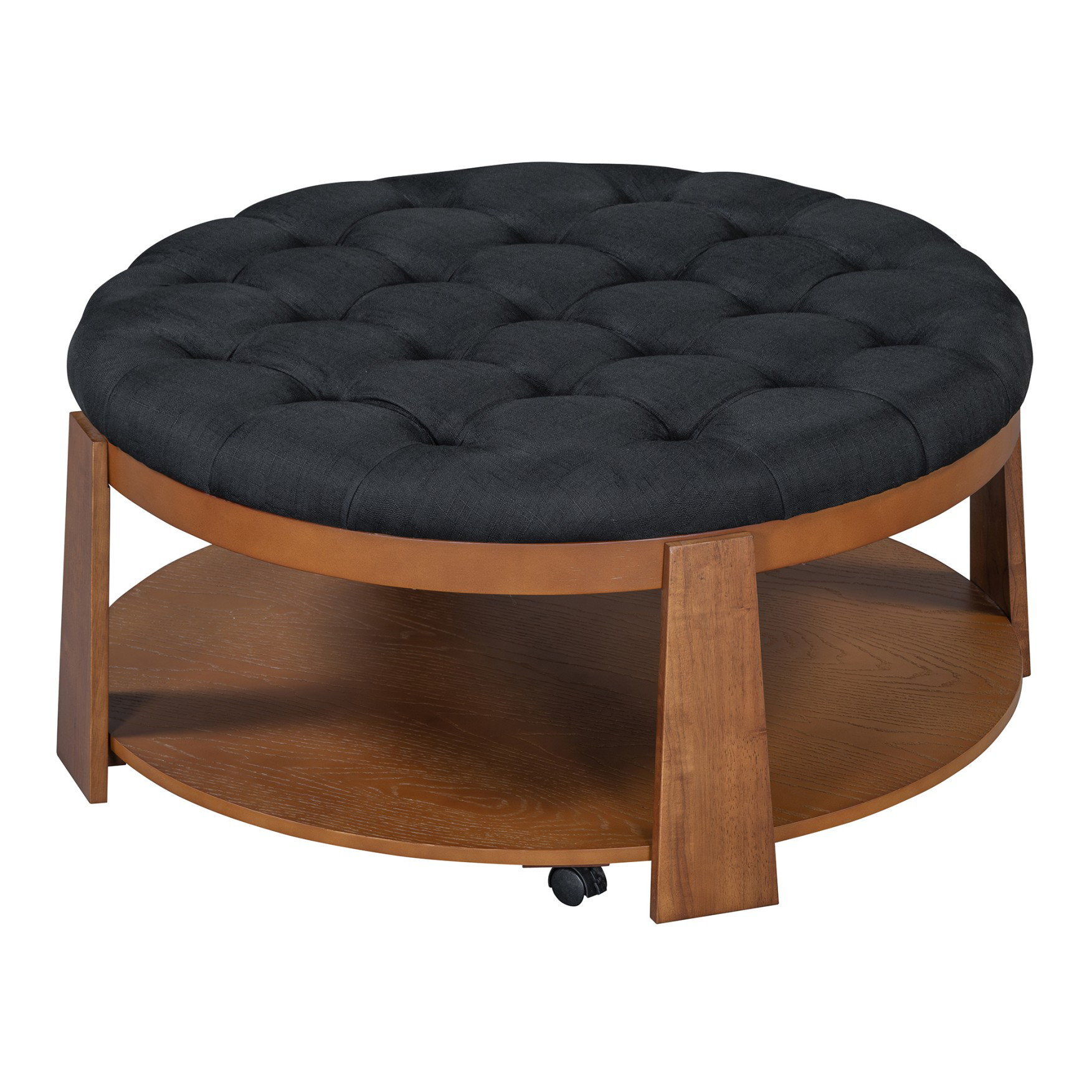 Red Barrel Studio® Modern Large Round Ottoman Coffee Table | Wayfair