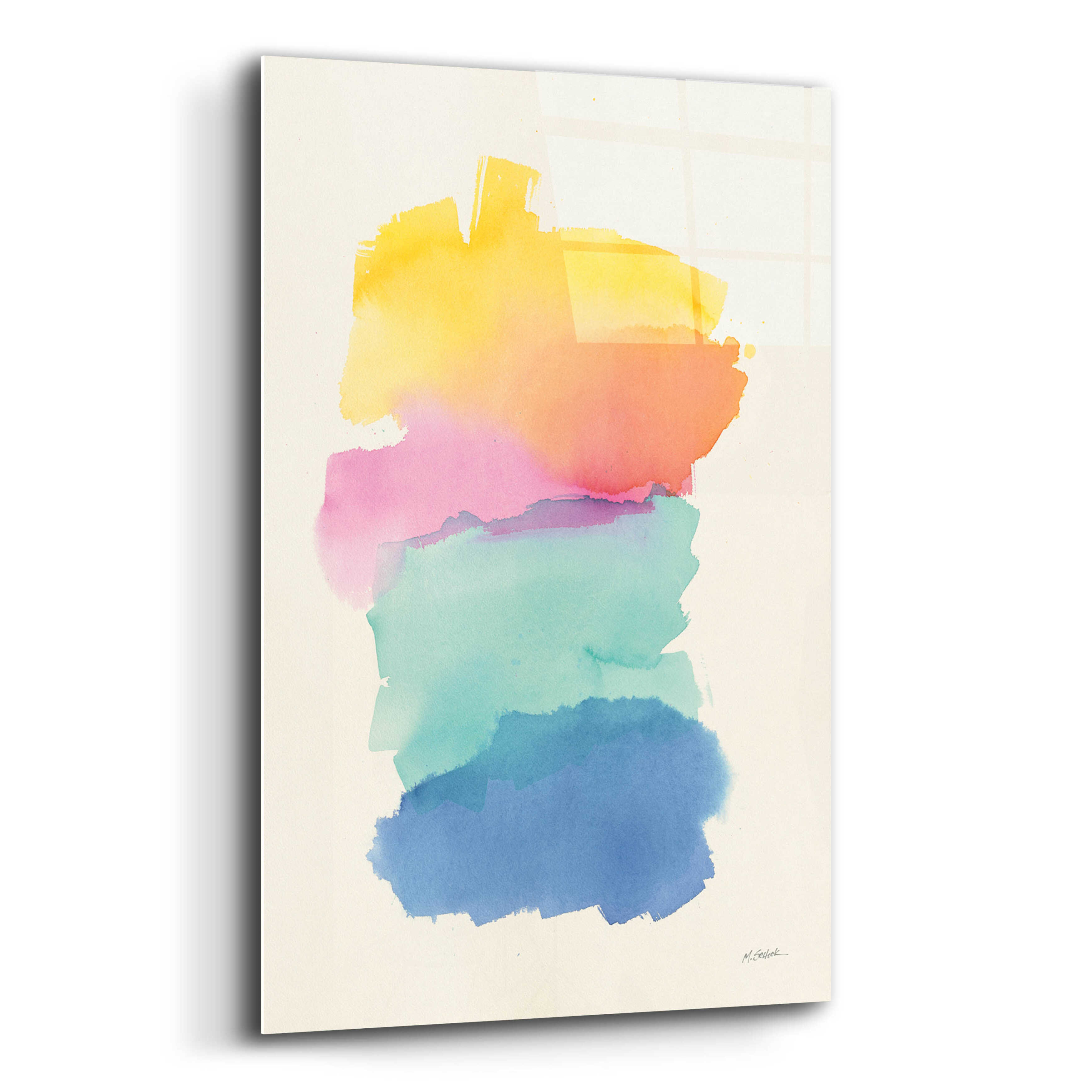 Wrought Studio™ 'Colorburst I' By Mike Schick, Acrylic Glass Wall Art ...