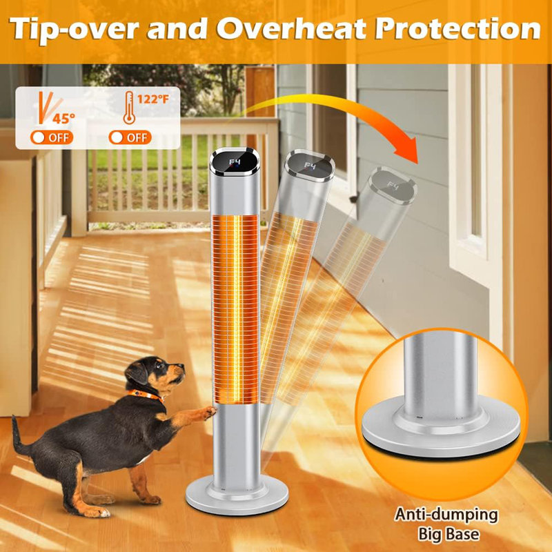 Nordic Hygge Electric Standing Patio Heater | Wayfair