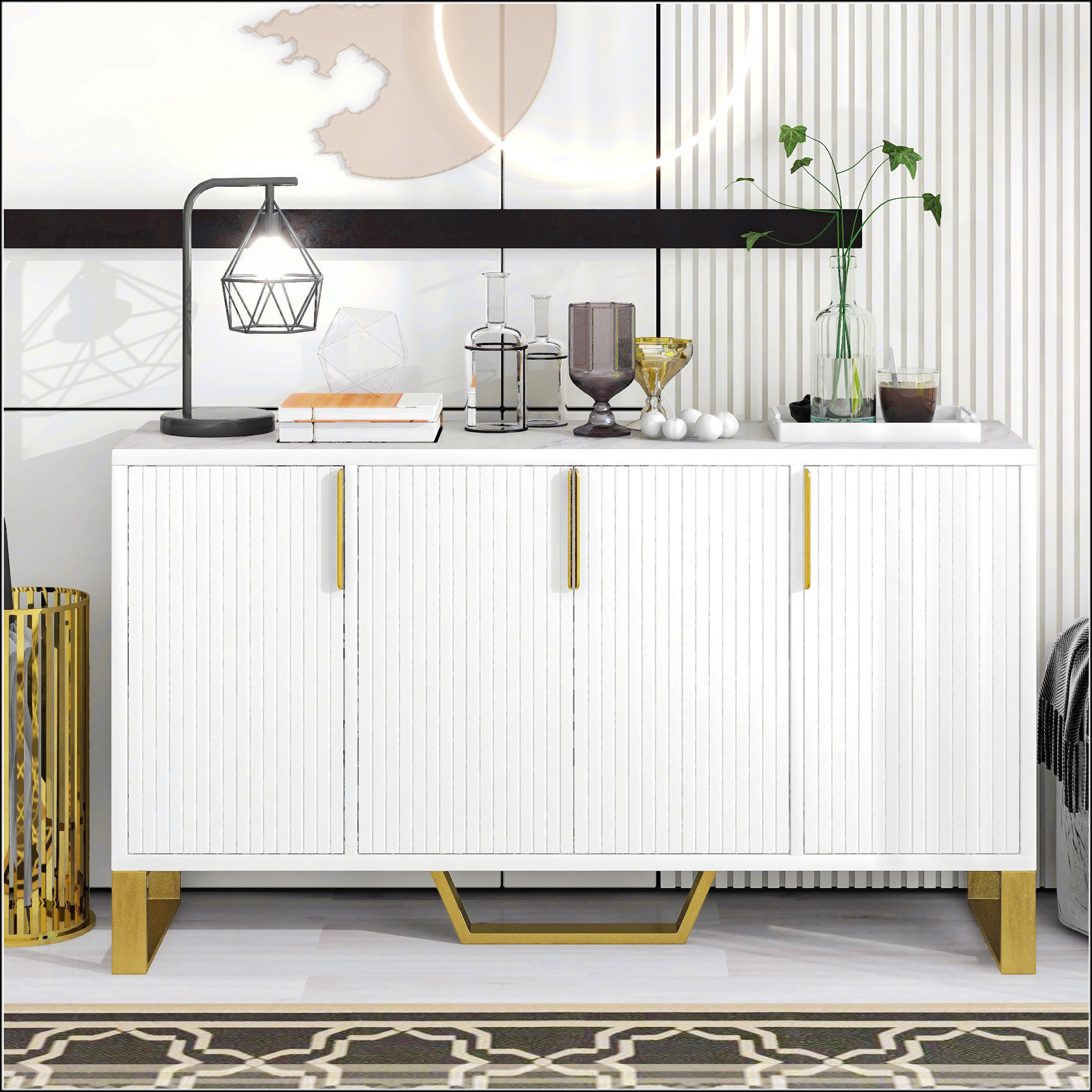 Mercer41 Hamaz 60.05" Wide Sideboard & Reviews | Wayfair