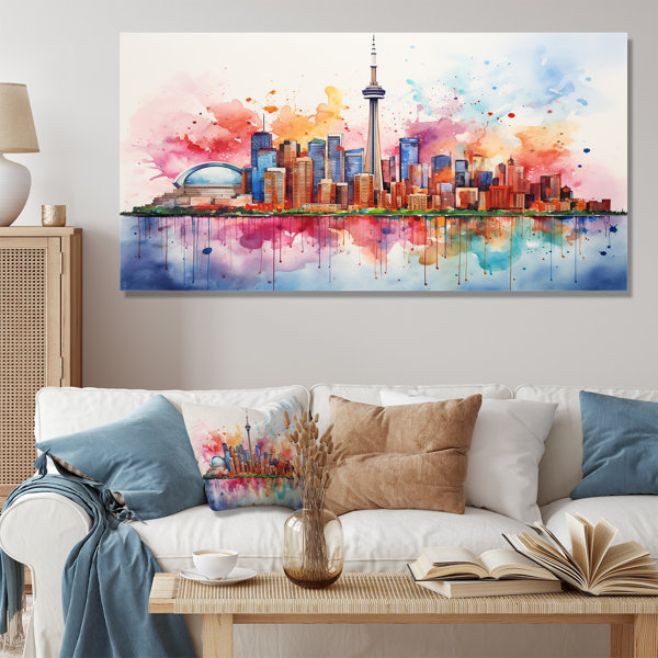 Red Barrel Studio® Cn Tower Toronto Cityscape Sunset - City Toronto ...