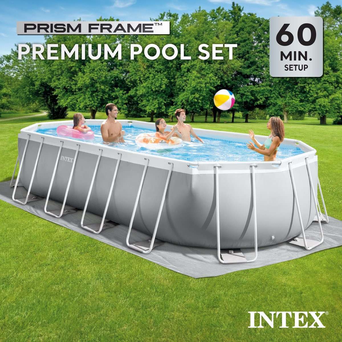 Intex Plastic Frame Set Pool & Reviews | Wayfair