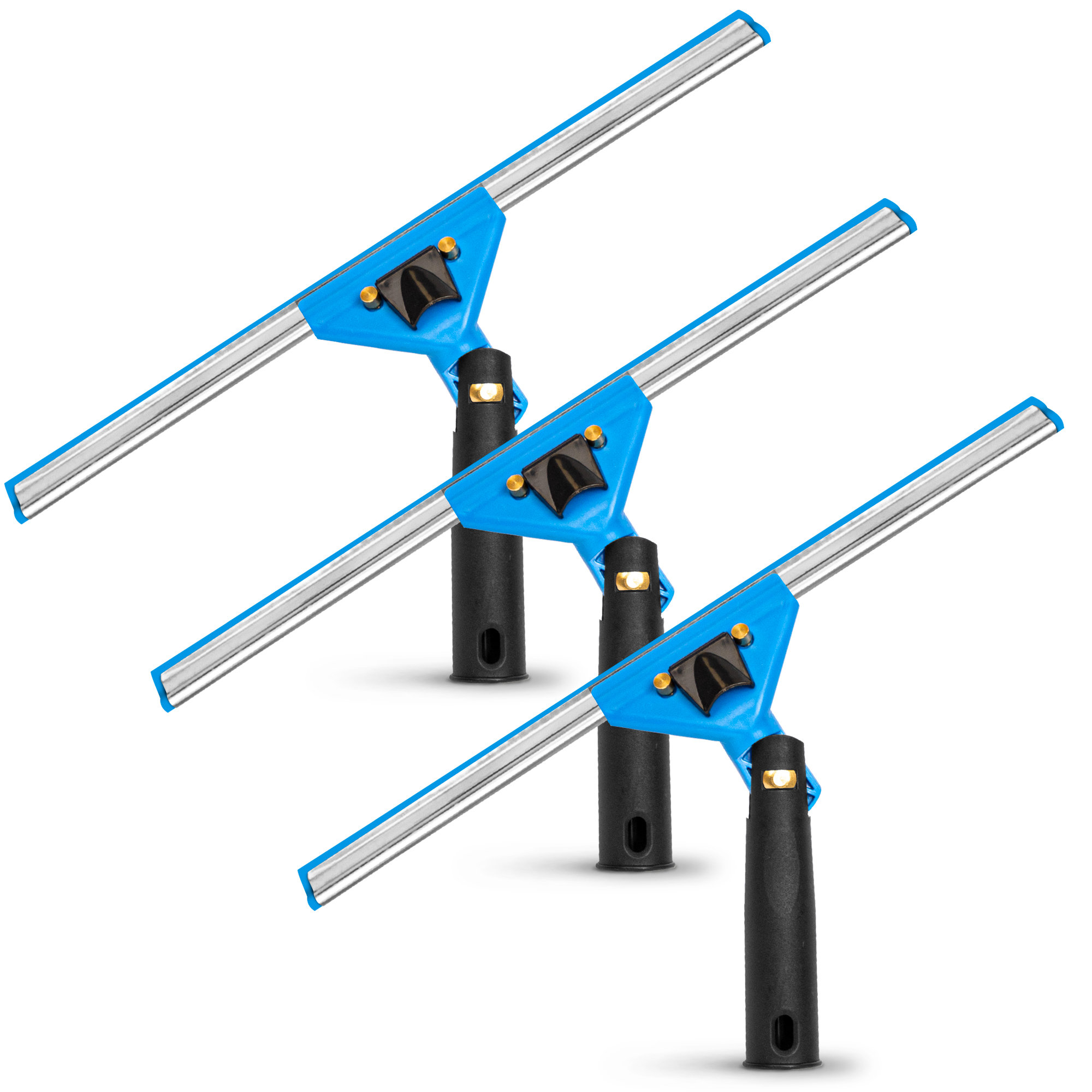 Gritt Commercial Swivel Window Squeegee with Quick Release, 3 Pack ...