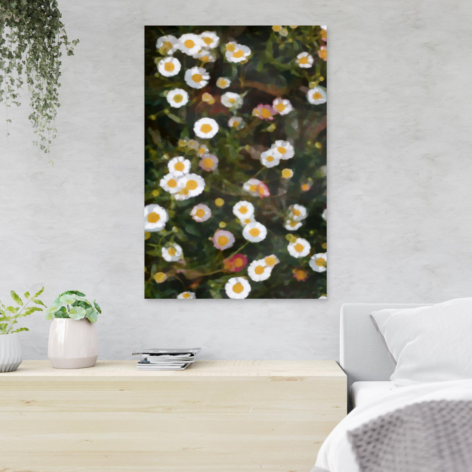 Red Barrel Studio Blurred Photo Of Daisy Flowers On The Field - 1 Piece ...