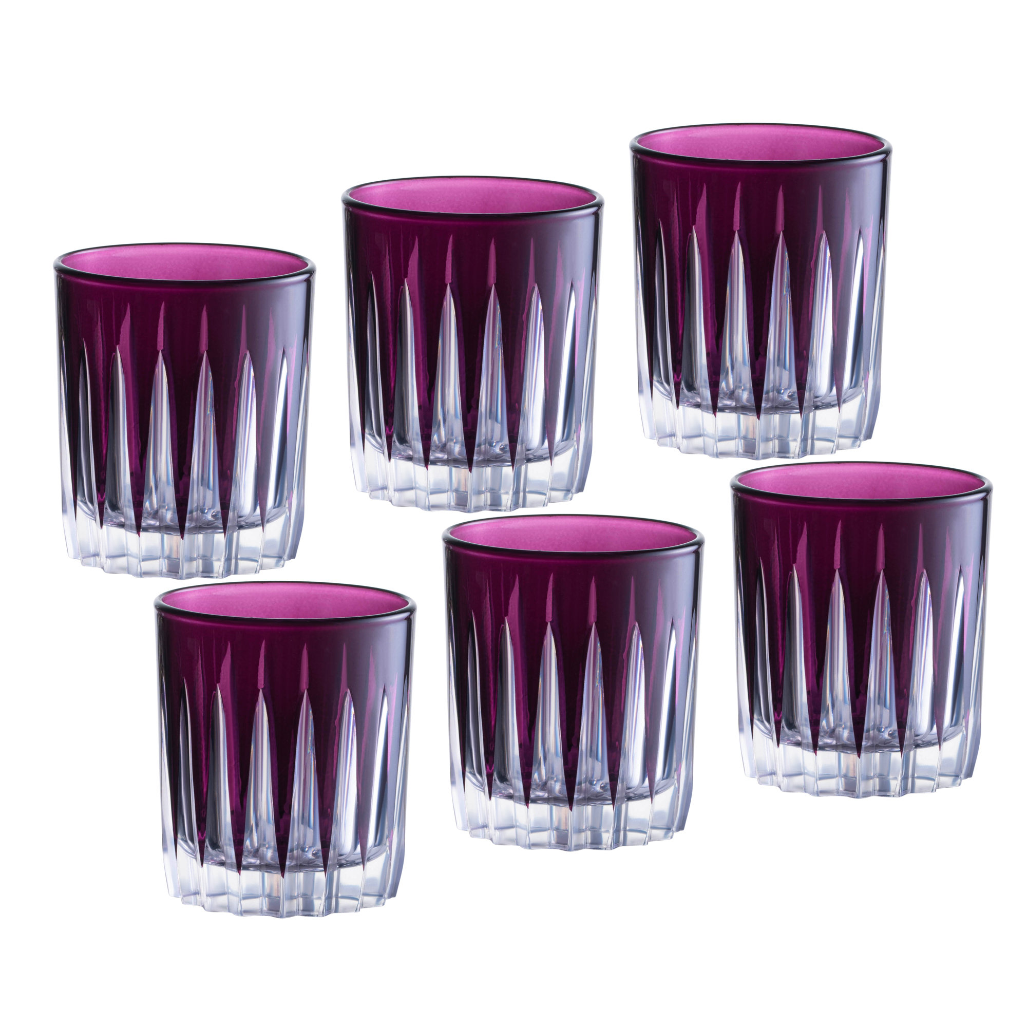 Barski Coloured Shot Glass - Blue (Cobalt) Liquor Glasses - Set of 6 ...