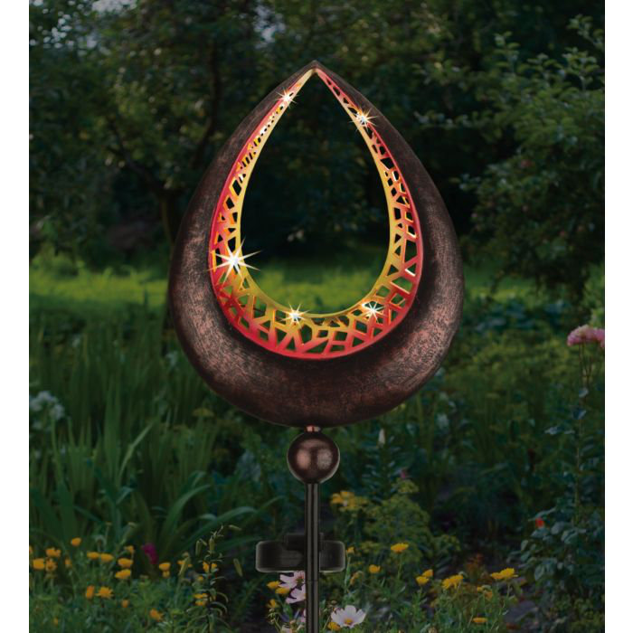 Regal Art & Gift Filigree Solar Stake - Tear Drop | Wayfair