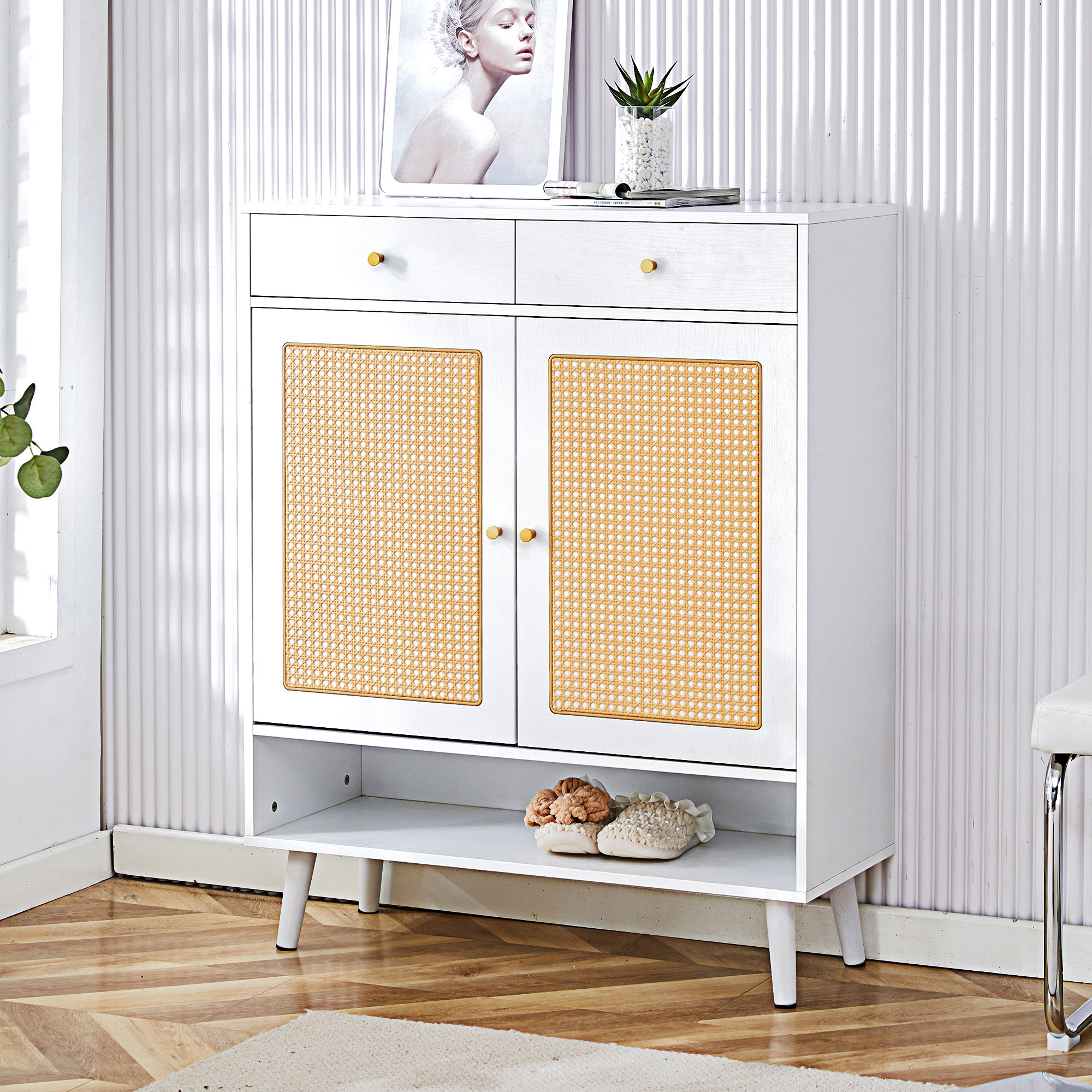 Bayou Breeze Modern Minimalist Storage Cabinet | Wayfair