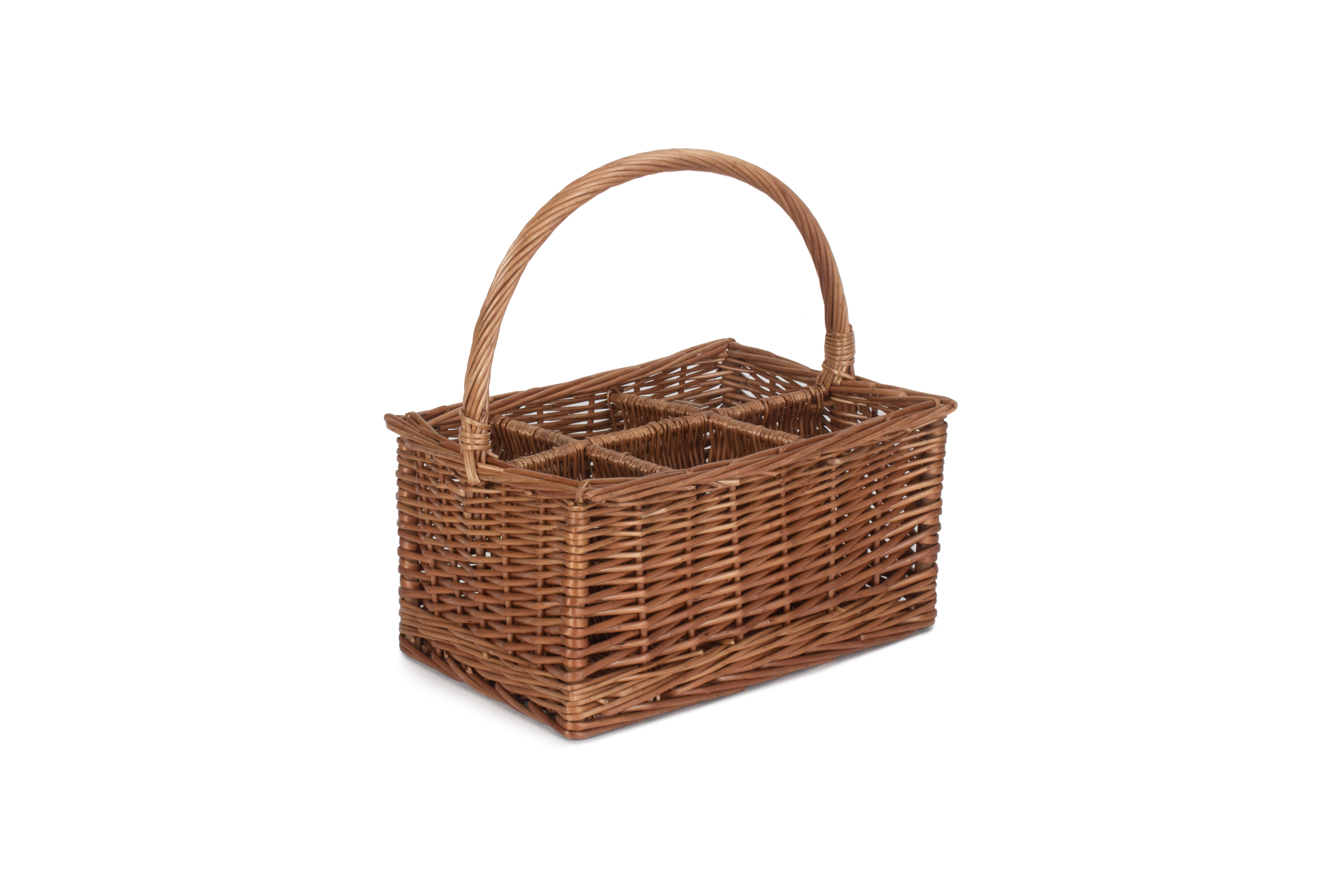 Brambly Cottage Wicker 6 Bottle Drinks Carrier Basket & Reviews ...