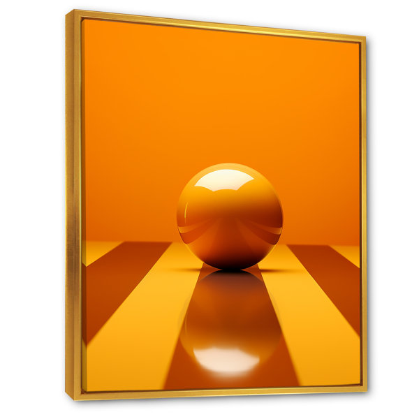 Wrought Studio Bowling Tangerine Triumph- Bowling Canvas Prints | Wayfair
