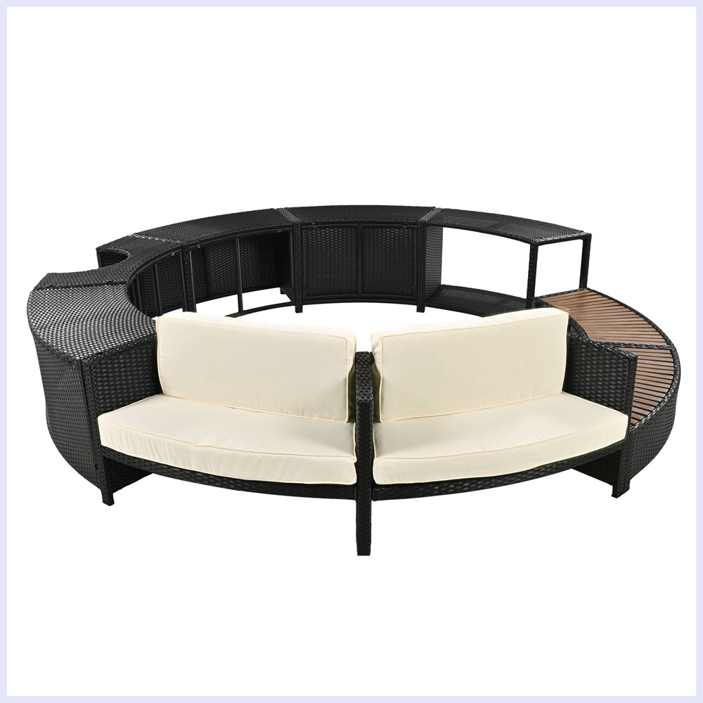 Latitude Run® Fabiyi 5 - Person Outdoor Seating Group with Cushions ...