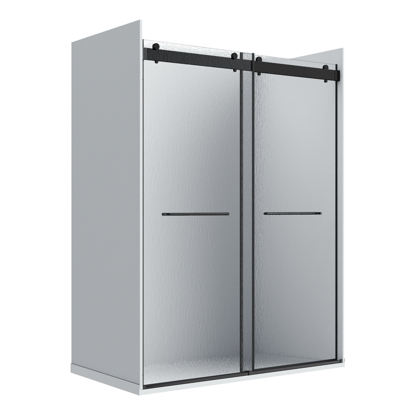 A&E Bath and Shower Molly 60" W X 32" D X 76" H Frameless Shower Door ...