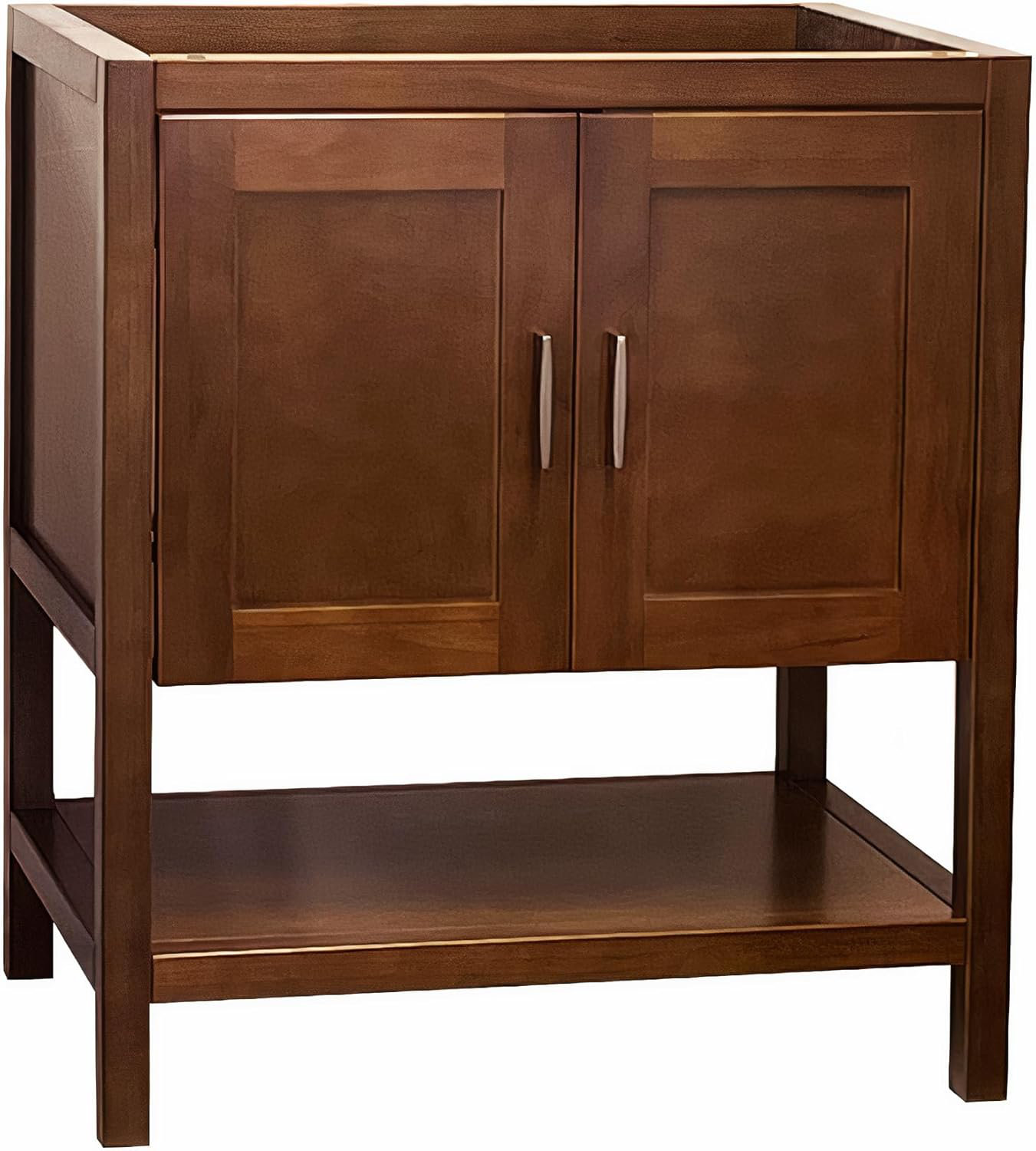 Vanity Atelier 24" Freestanding Bath Vanity Open Shelf Sink Base ...