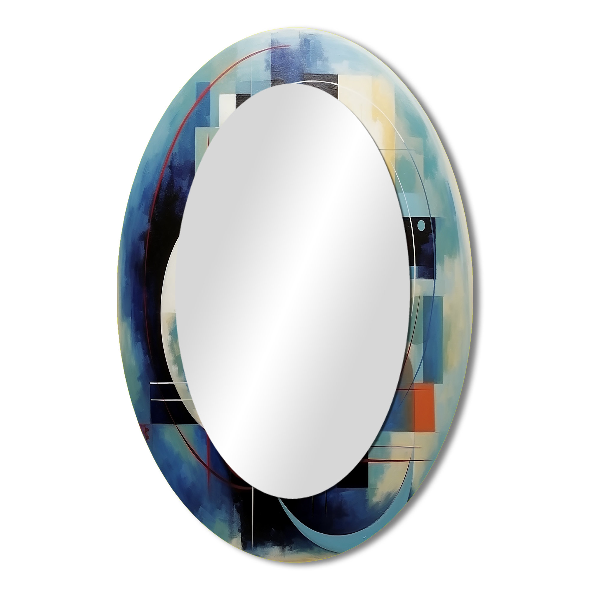 Ivy Bronx Everlasting Afterlife Circular Geometry - Black Oval Wall ...