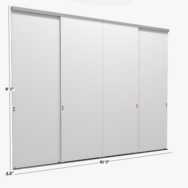 Custom Door and Mirror Sliding Closet Door with Installation Hardware ...