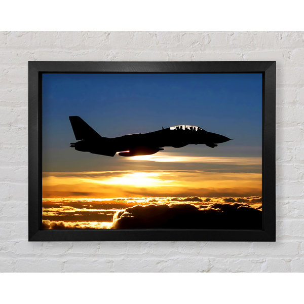 Ebern Designs Fighter Pilots At Sunset - Single Picture Frame Art ...