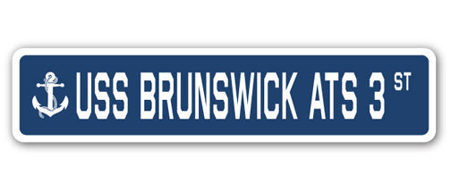 SignMission Brunswick Ats 3 Street Sign Heavy Duty Plastic 4" X 18 ...