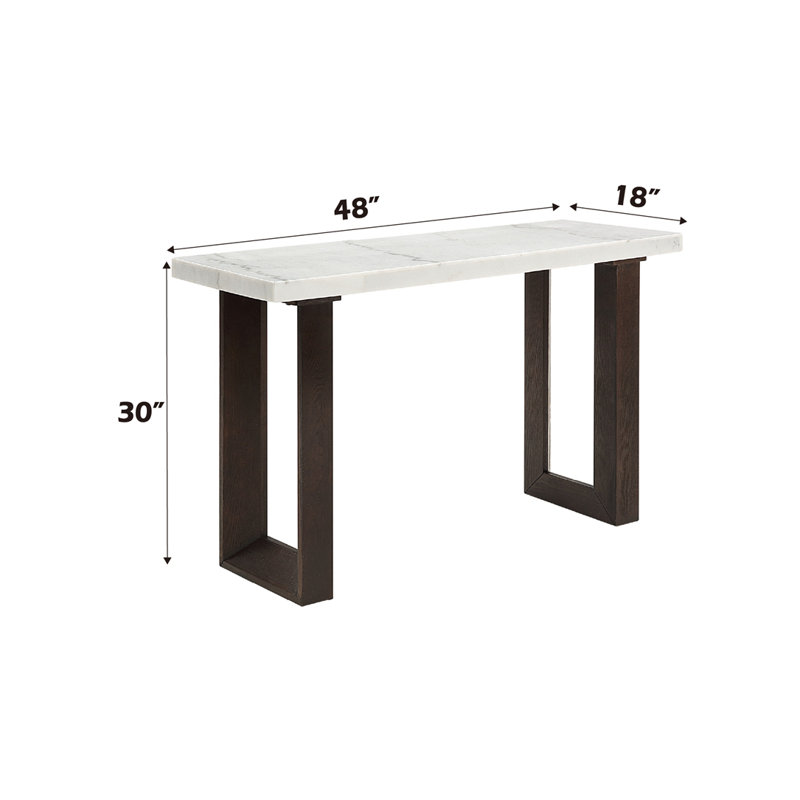 Orren Ellis Marble Top Sofa Table | Wayfair