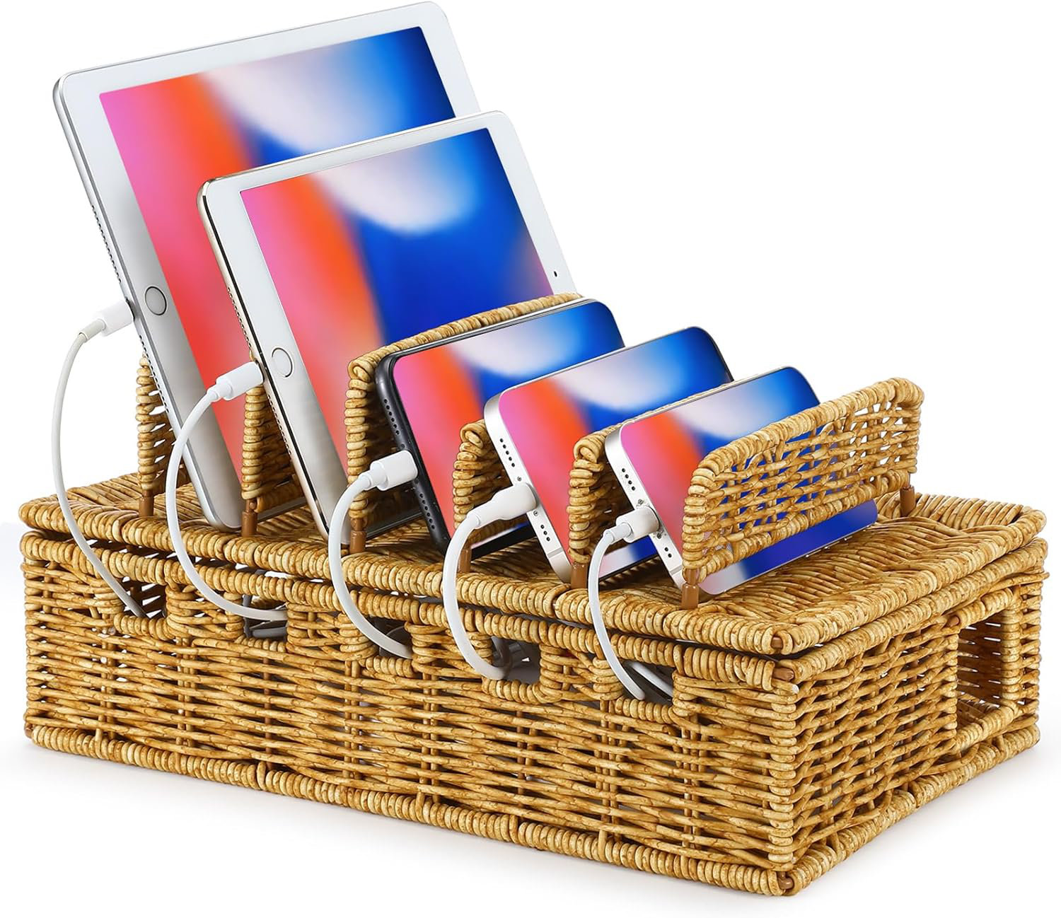 Dakota Fields Cable Management Box Charging Station For Multiple ...