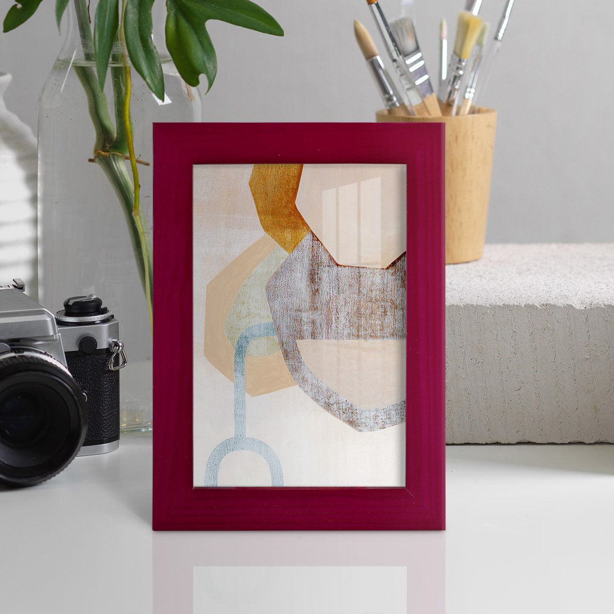 Ivy Bronx Garlef Desert Rockfall II Framed On Paper Graphic Art | Wayfair