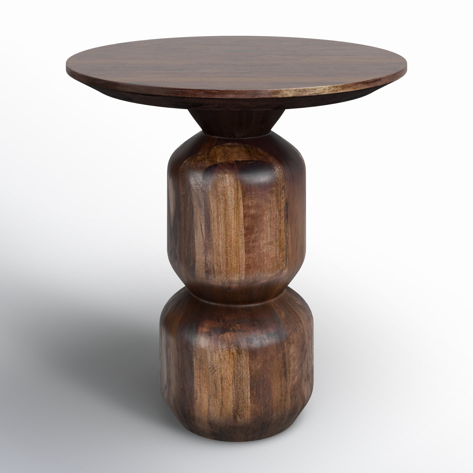 AllModern Rafaella Solid Wood Pedestal End Table & Reviews | Joss & Main