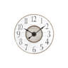 Gracie Oaks Killebrew Round Wood Slat Wall Clock with Distressed Finish ...