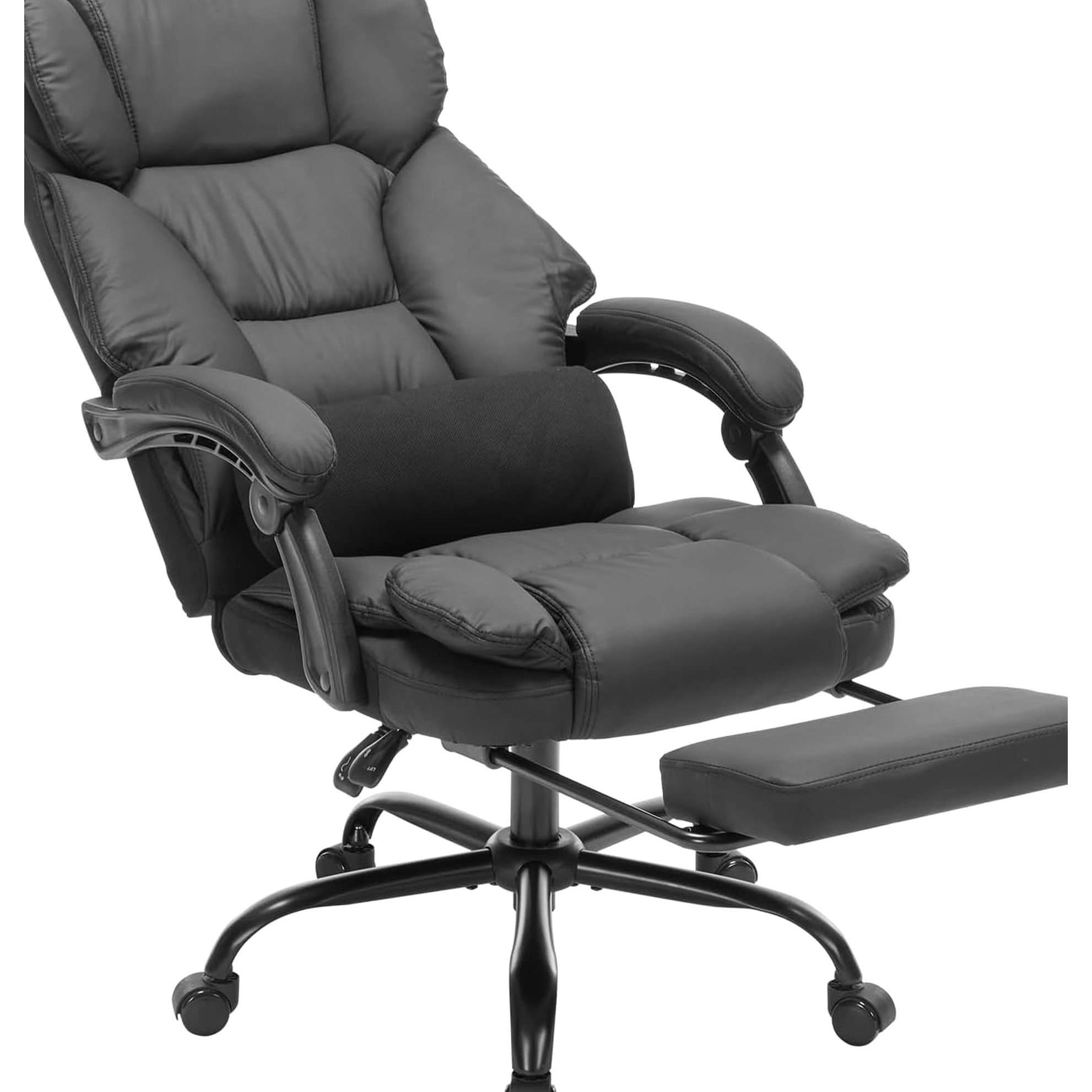 Red Barrel Studio® Reclining Computer Chair With Foot Rest And Wheels ...