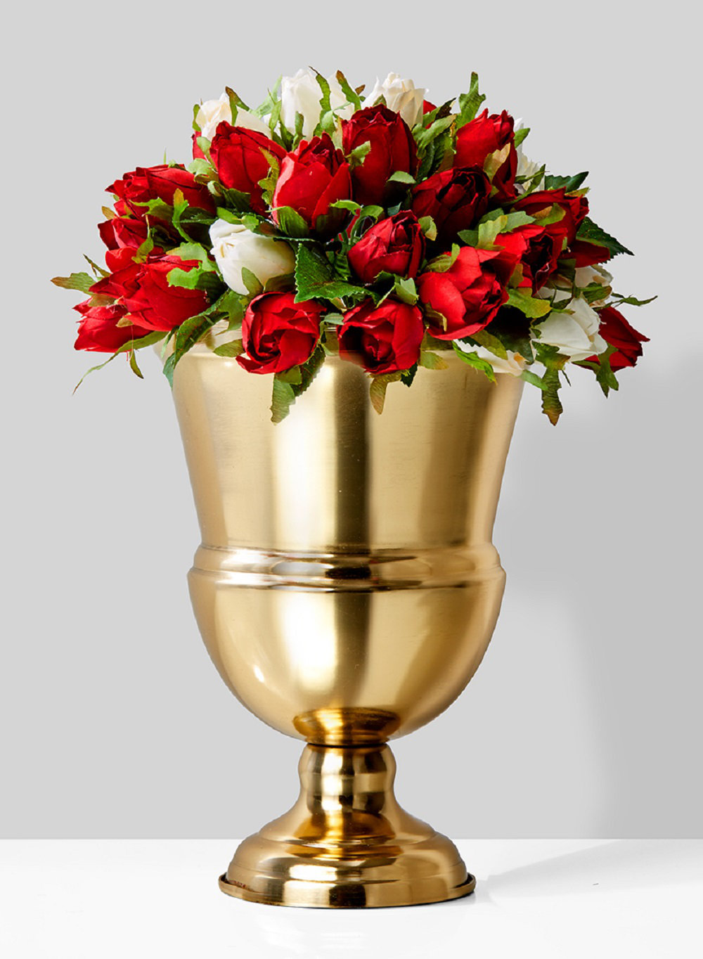 Rosdorf Park Decorative Gold Vase Urn, Gold Vases For Centerpieces ...