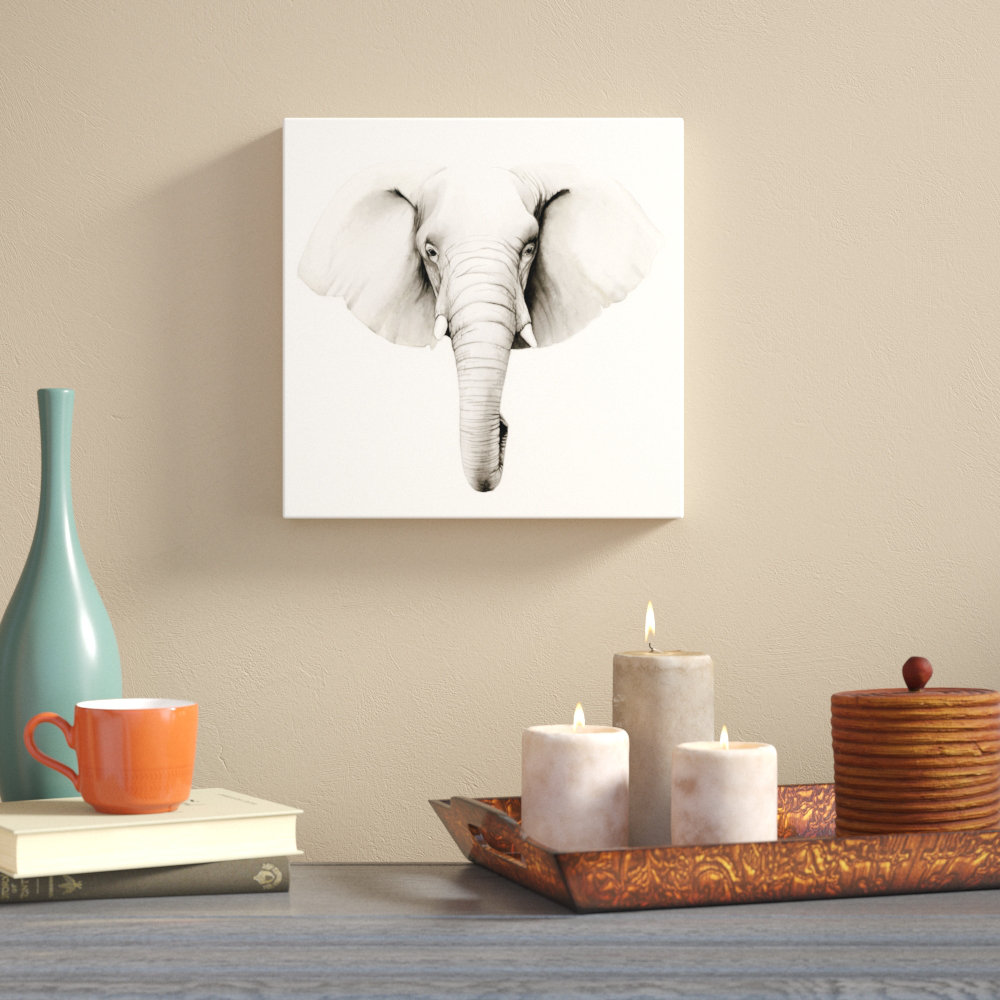 Ebern Designs 'Safari Portrait IV' Painting on Canvas | Wayfair