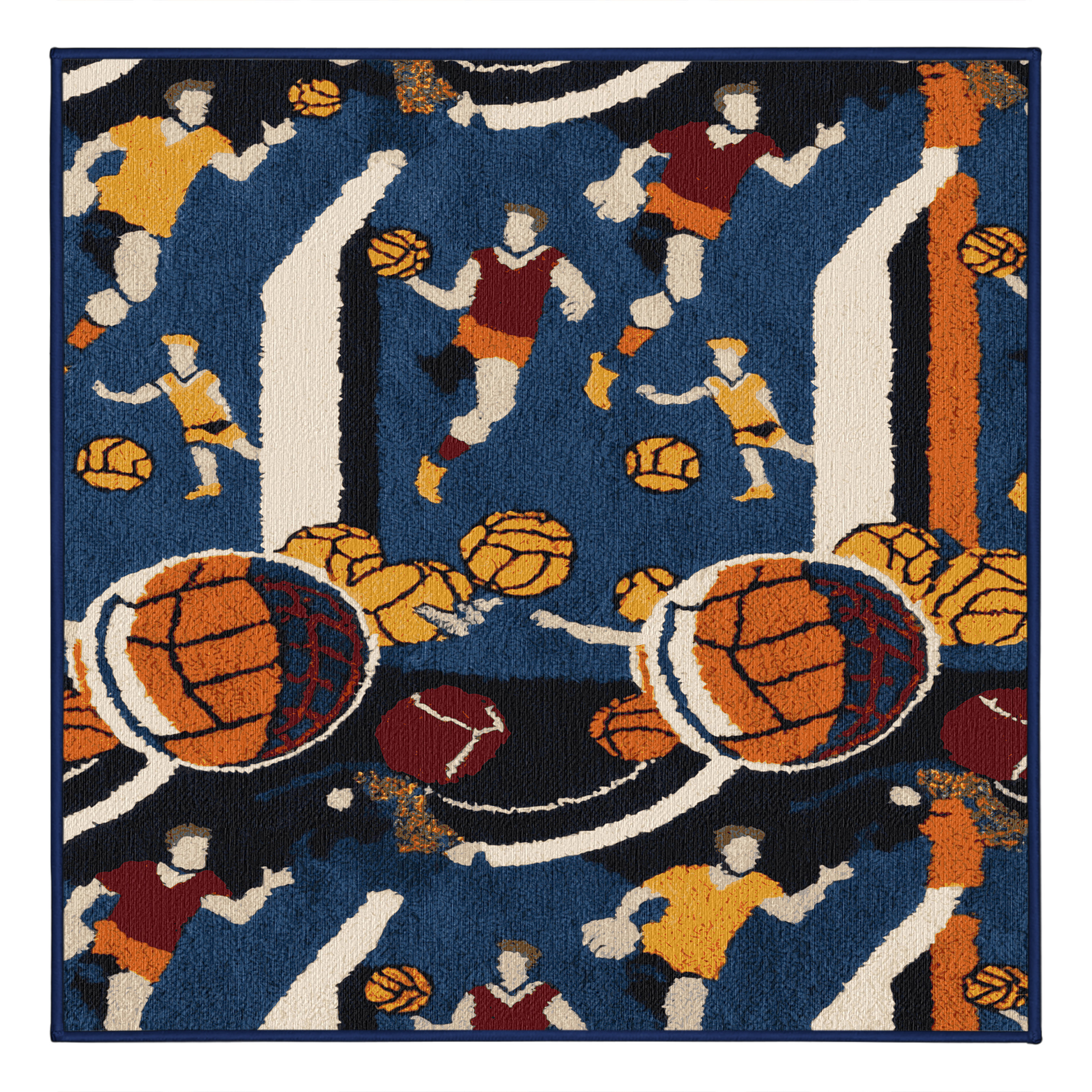 Foundry Select Washable Handball Sports Area Rug | Wayfair