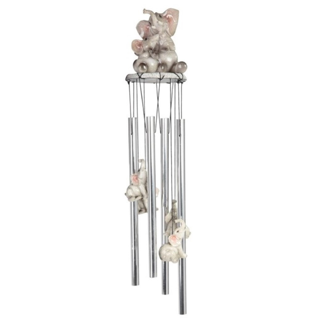 Arlmont & Co. Long Elephant With Baby Round Top Wind Chime - Wayfair Canada