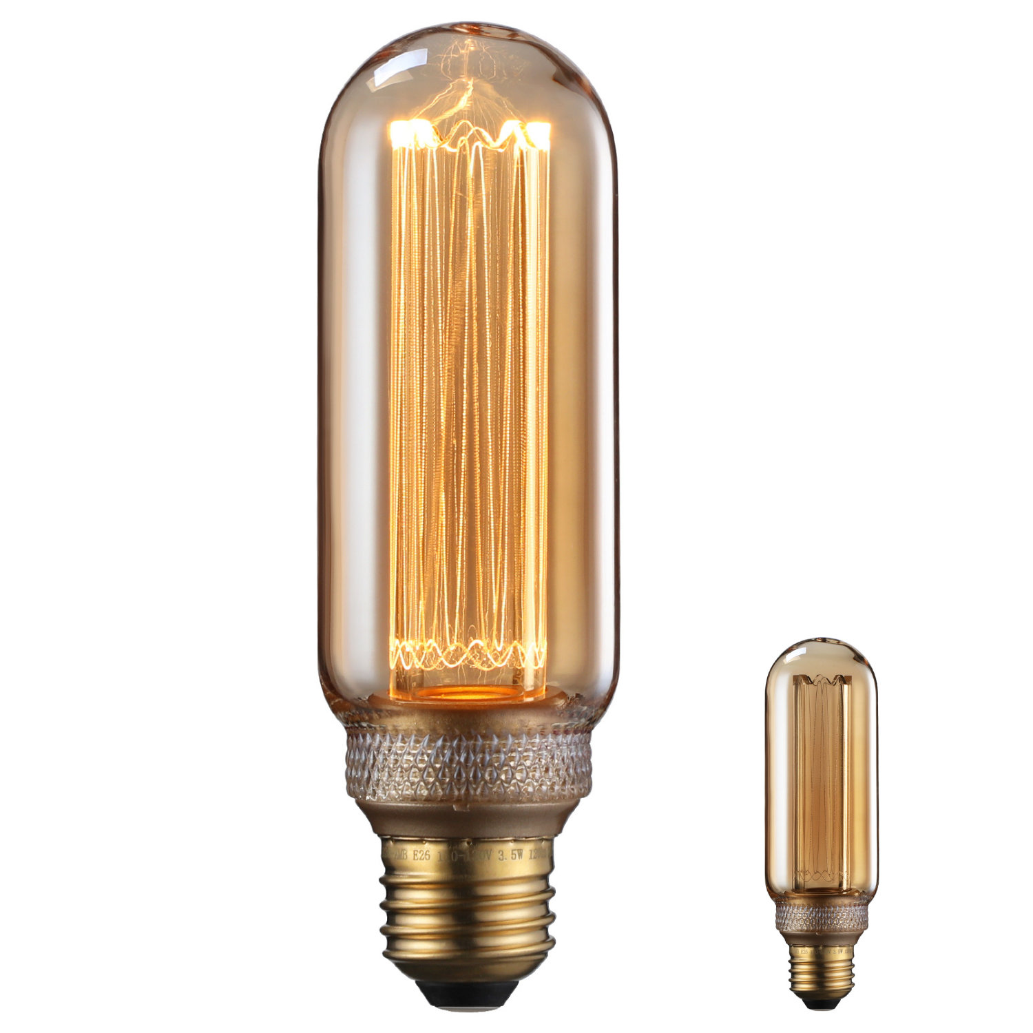 TORCHSTAR LED Tubular Decorative Light Bulb 3.5W, T14 Edison Light ...