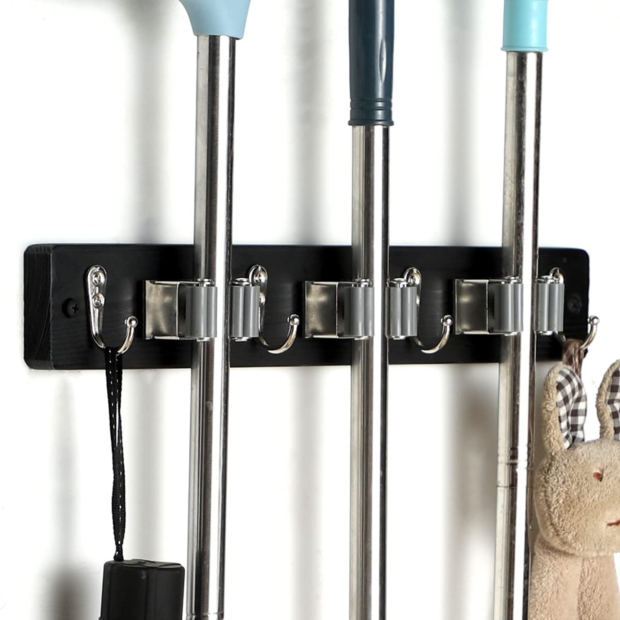 WFX Utility™ Broom and Mop Organizer Wall Hanging | Wayfair