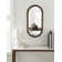 Birch Lane™ Meliora Wood Framed Capsule Mirror with Shelf & Reviews ...