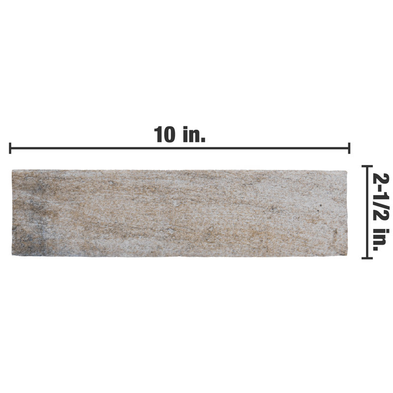 Merola Tile Americana Boston Brick 2-1/2 In. X 10 In. Porcelain Rustic ...