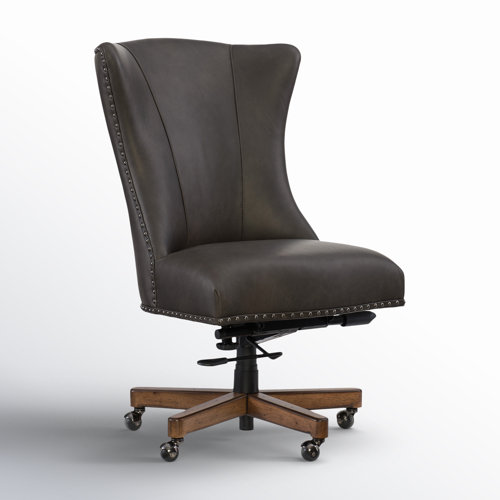Genuine Leather Office Chairs You'll Love | Wayfair