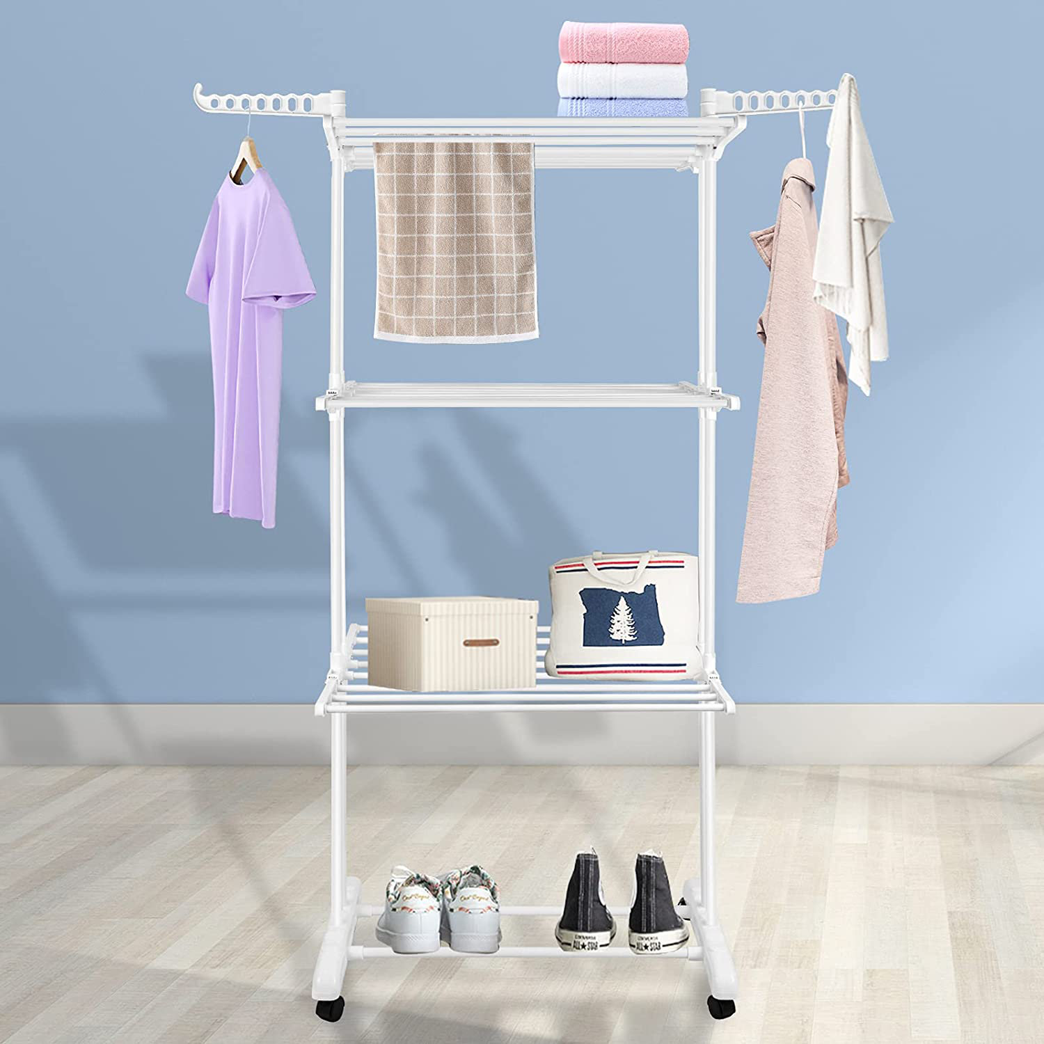 COOREL Folding/Free-Standing Drying Rack | Wayfair