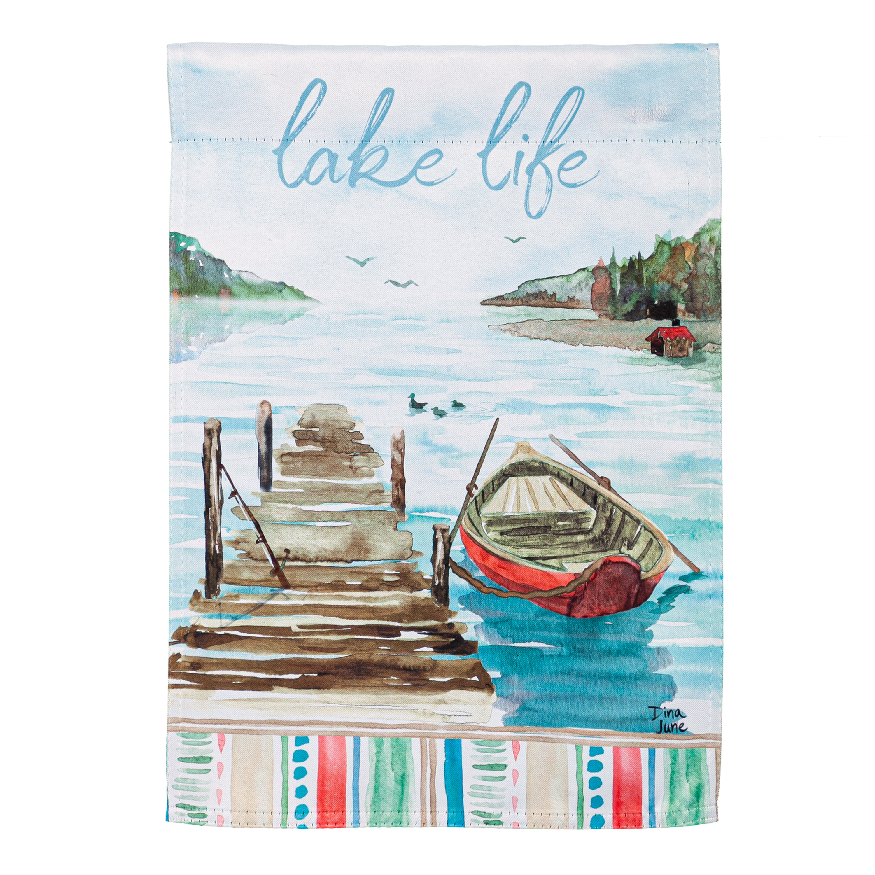 Breakwater Bay Lake Love House Flag | Wayfair